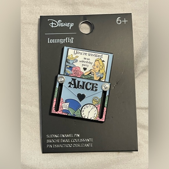 Loungefly | Jewelry | Loungefly Disney Alice In Wonderland Sliding Pin ...